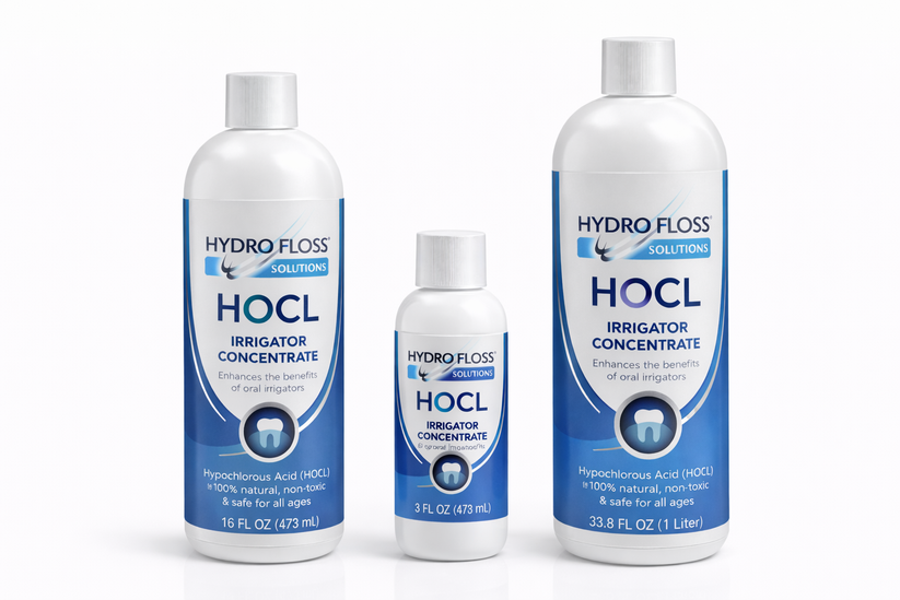 Hydro Floss Solutions HOCL Irrigator Concentrate - Clinically Proven ...